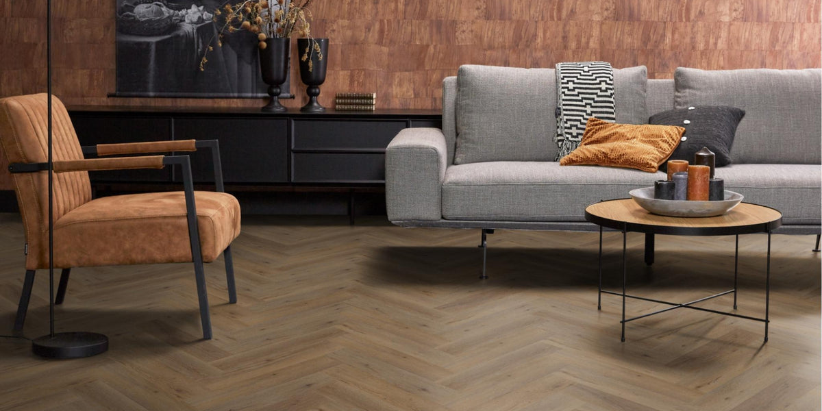 Ambiant Spigato Vivero Natural oak | Visgraat Lijm PVC