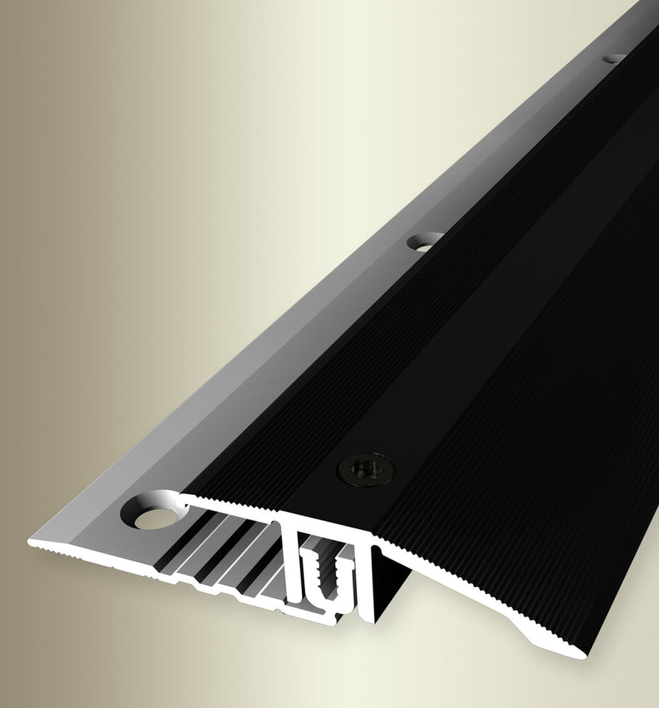 Overgangsprofiel 7 tot 15 mm vloer | Kleuren ZWART, ZILVER, GOUD & RVS