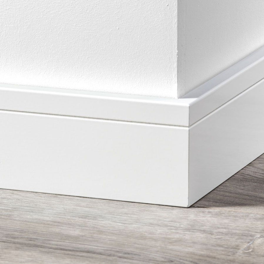 Luxe MDF plint | RAL 9010 Gebroken wit | 100% Prijsgarantie